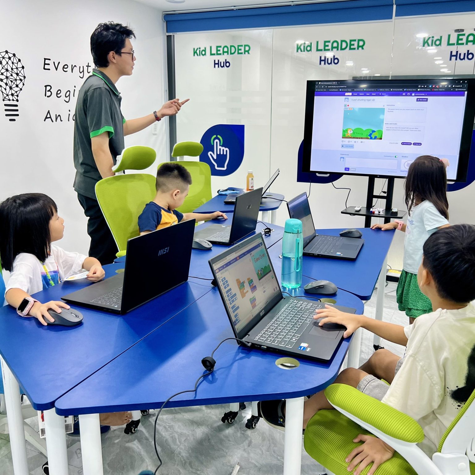 Khóa học Lập trình cho trẻ em - Học viện Công Nghệ Kid Leader Hub