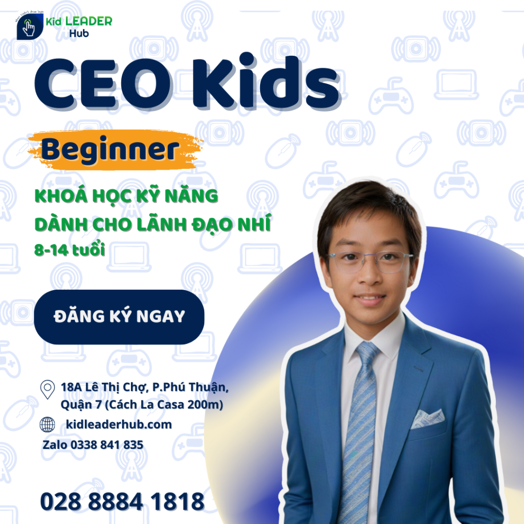 Khóa học Lập trình cho trẻ em - Học viện Công Nghệ Kid Leader Hub